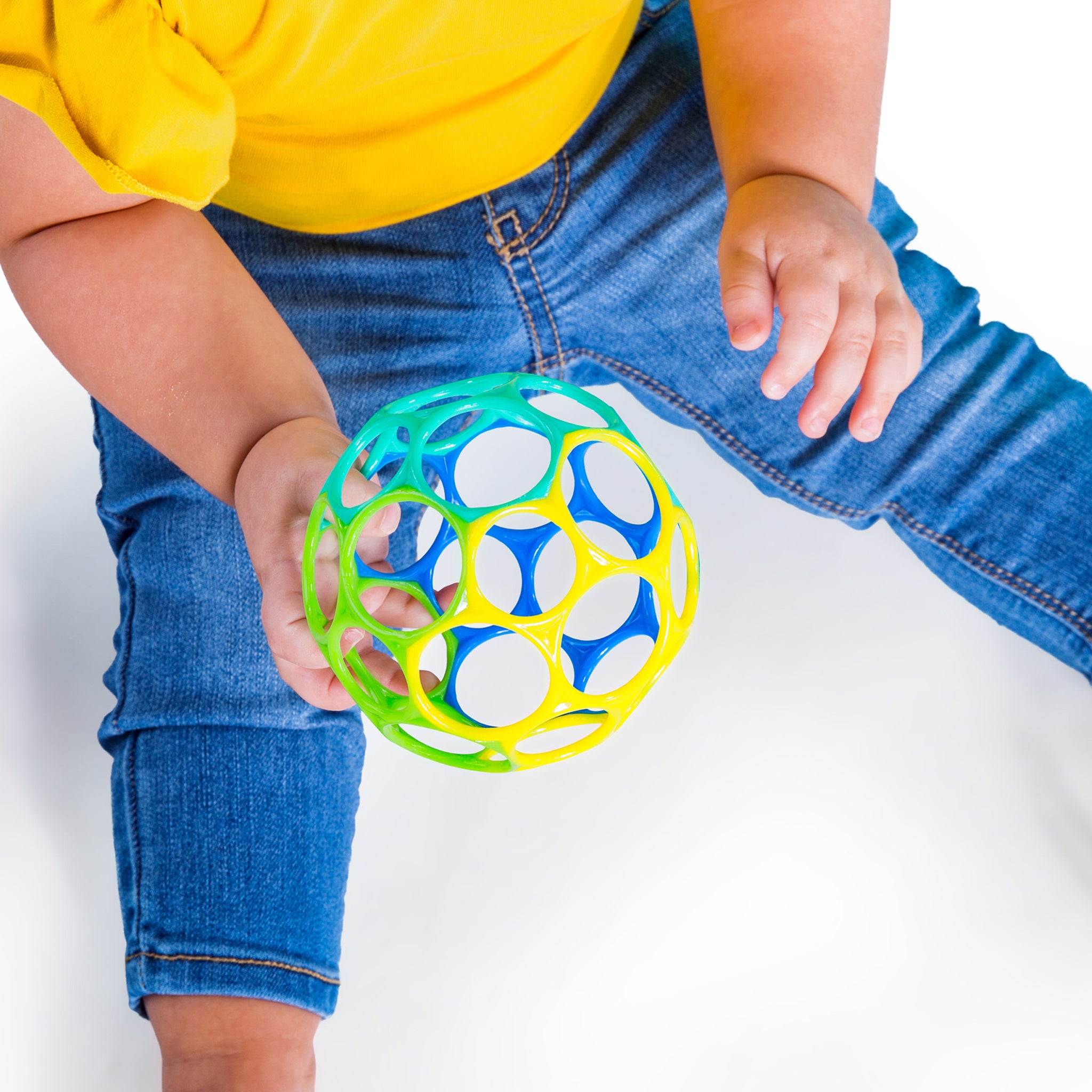 Oball Classic Easy Grasp Toy Blue Green Kids2 LLC